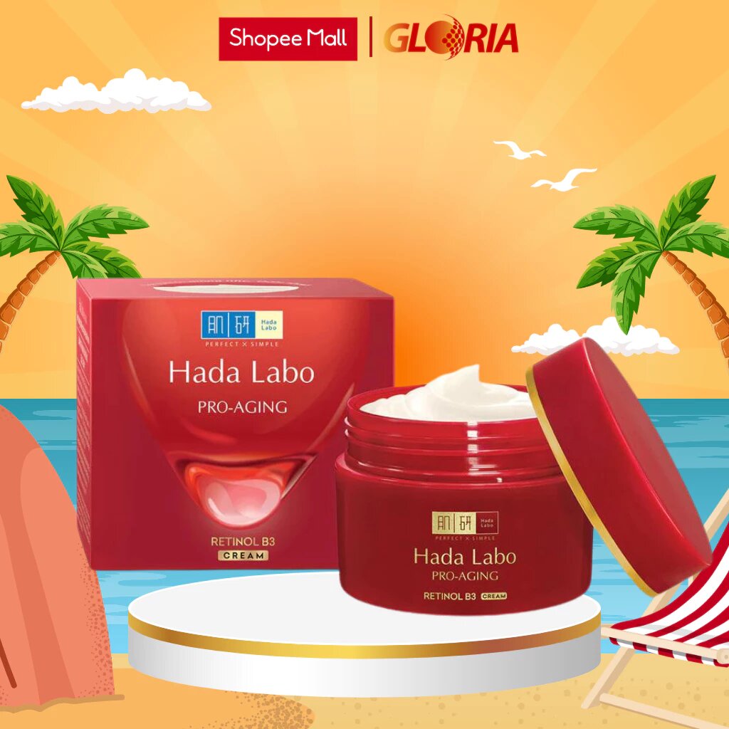 Антивозрастной крем для лица Hada Labo "PRO-AGING", с ретинолом, 50мл