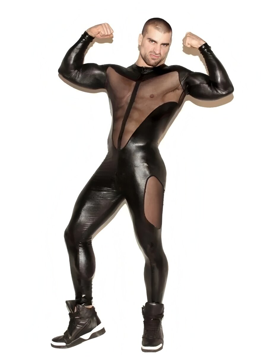 Колготки "Cosplay sexy", полупрозрачные, чёрные, размер 48, для него