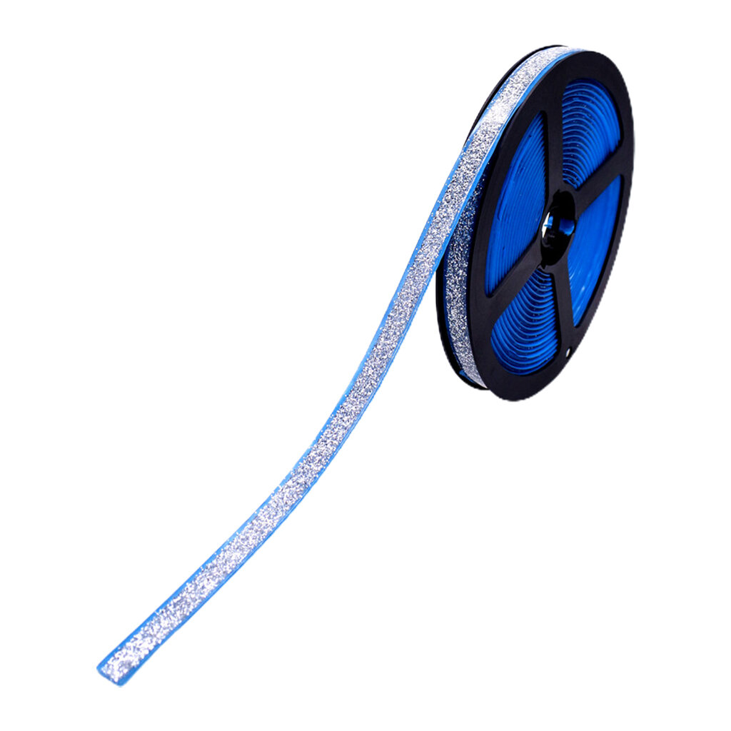 Самоклеящаяся красивая полоска для шва длиной 7,5 мм 6 м-благородное серебро