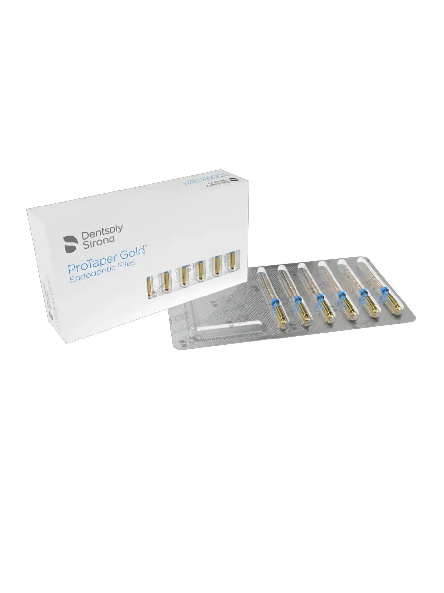 ProTaper GOLD S2 31 мм STER 6 шт- формирующий файл, белые
