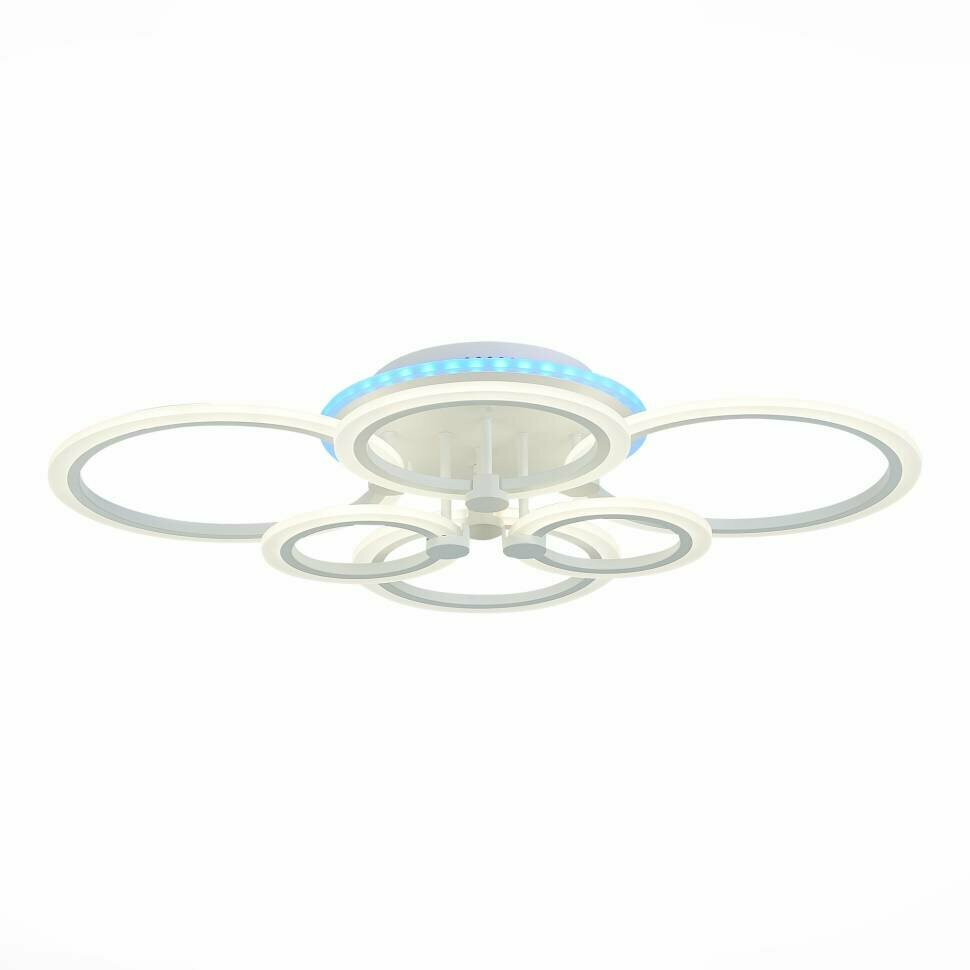 SLE500552-06RGB Светильник потолочный Белый/Белый LED 1*132W RGB 8W 3000-6000K CERINA