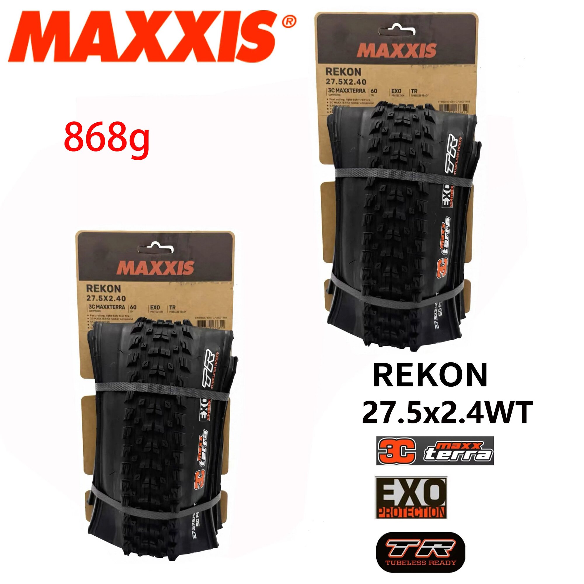 MAXXIS Rekon 27.5x2.4 3C EXO TR