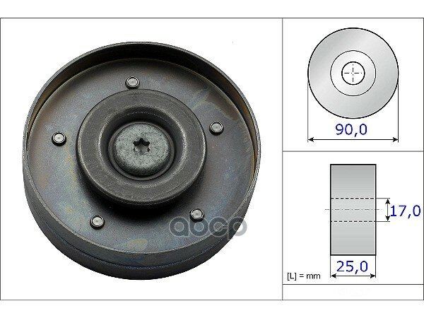 Ролик обводной AUDI A4 (B8) 1.8TFSI, 2.0TFSI 532069410 Ina арт. 532069410