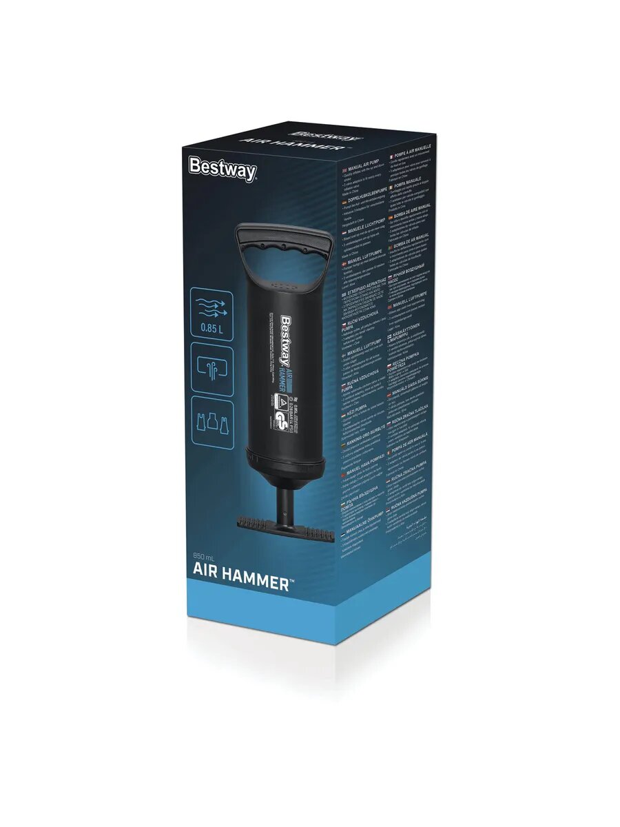 Насос ручной 0.85 л/цикл 30 см с насадками