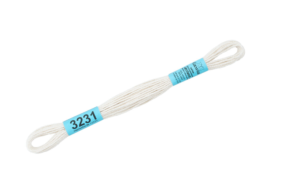 Мулине "Gamma" 100% хлопок 8 м №3231 бл. серый