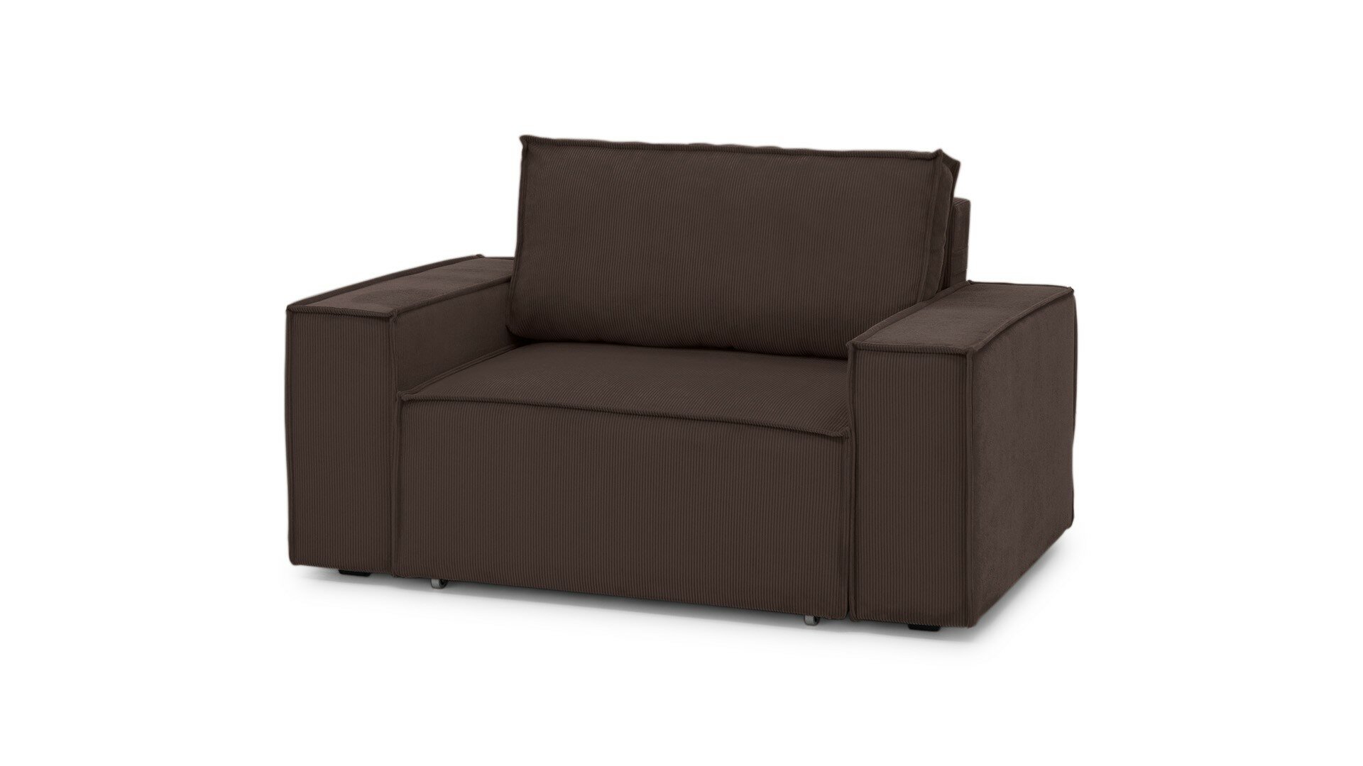 Кресло Софт 2 Cilium Chocolate NEW 152x103x90 см, коричневый Вельвет, дельфин GOODFORM