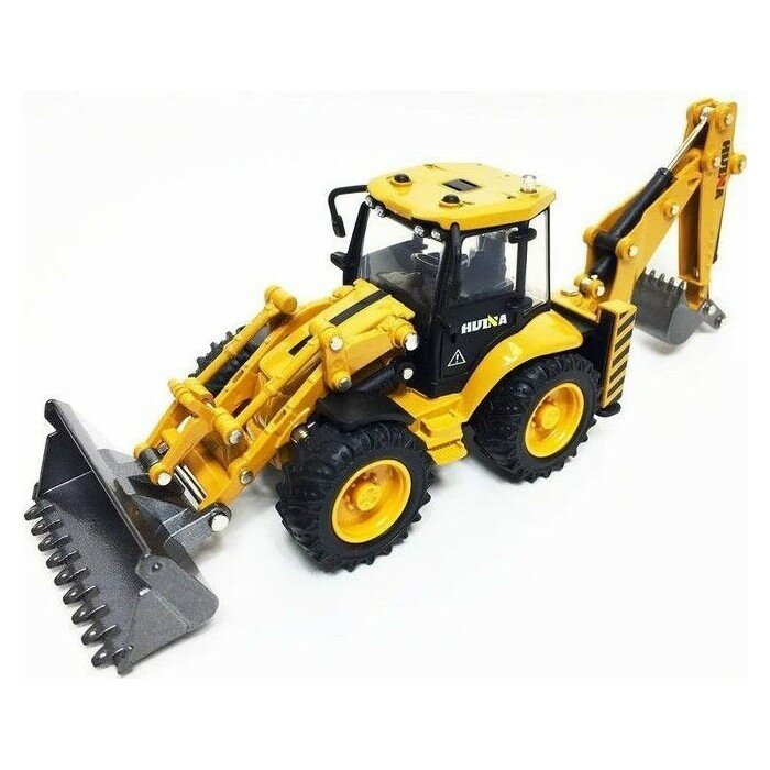 Коллекционные / масштабные модели HUI NA Металлический трактор с ковшом HuiNa Toys 1:50 - HN1704