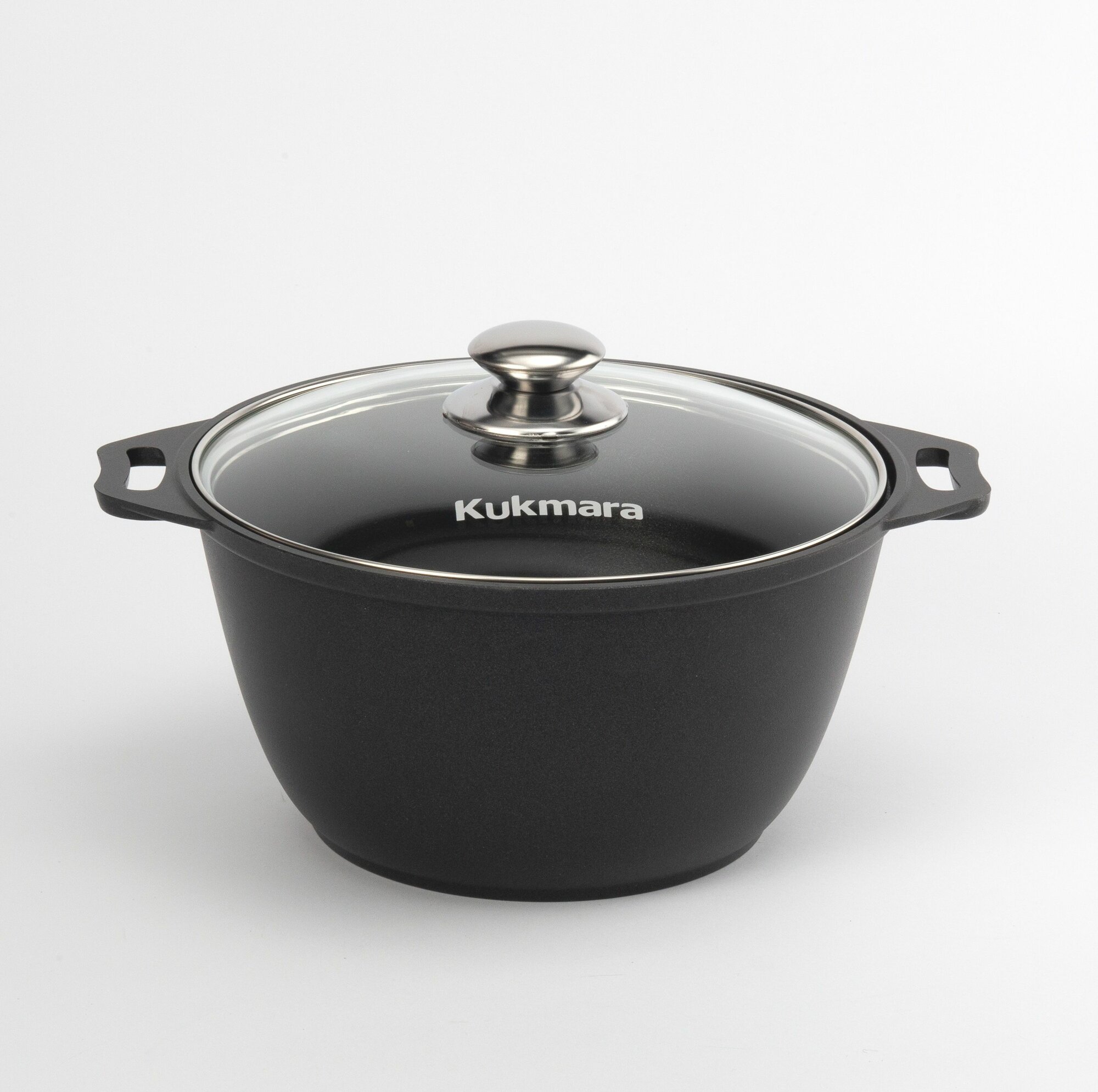 Кастрюля литая АП Kukmara 4 л со стеклянной крышкой