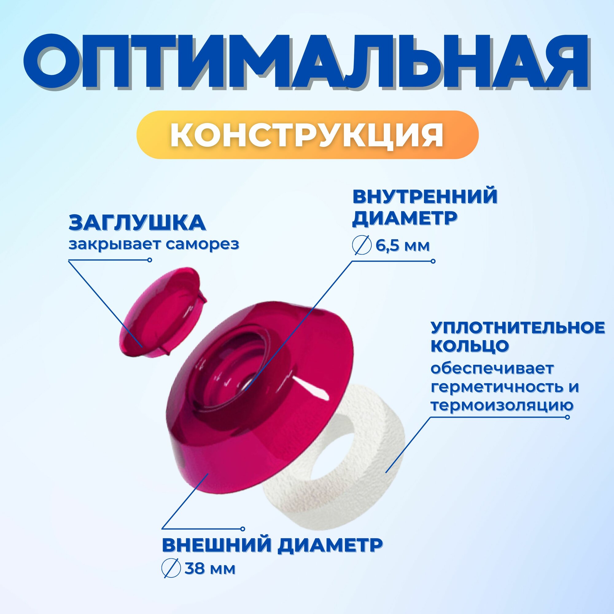 Термошайба поликарбонат 38 мм