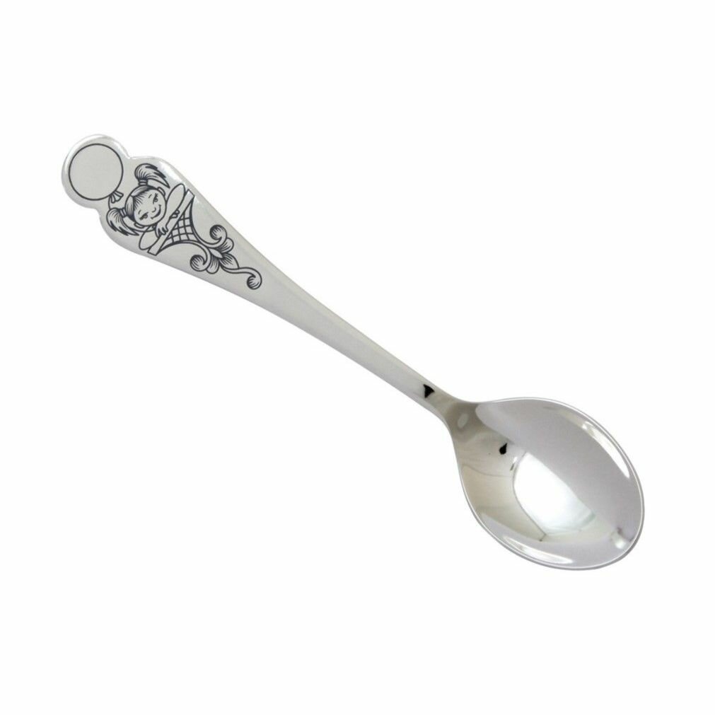 Ложка серебряная "Девочка с воздушным шаром"