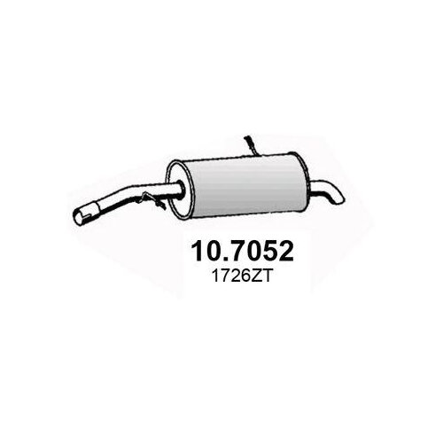 Глушитель выхлопных газов конечный, ASSO 10.7052 (1 шт.)
