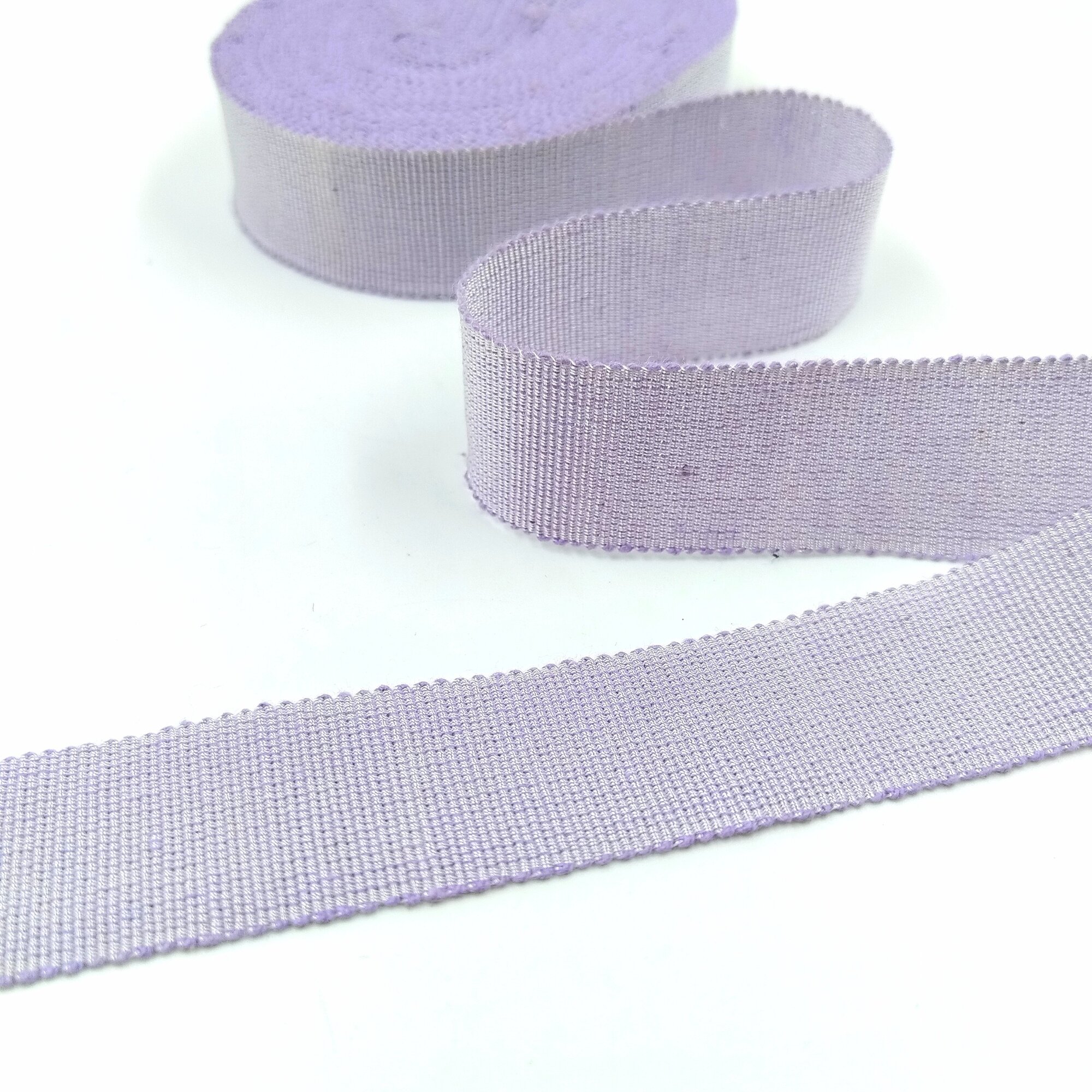 Репсовая лента сиреневая 1 метр, ширина 2.3 см