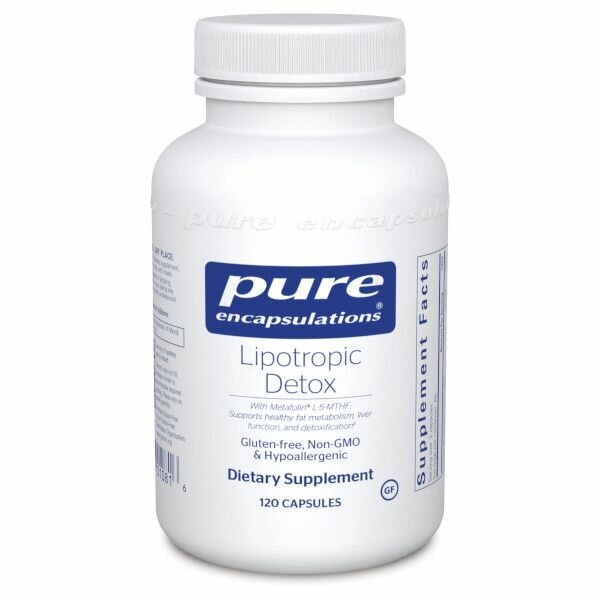 Pure Encapsulations, Lipotropic Detox, детокс и поддержка печени, выведение токсинов,120 капсул
