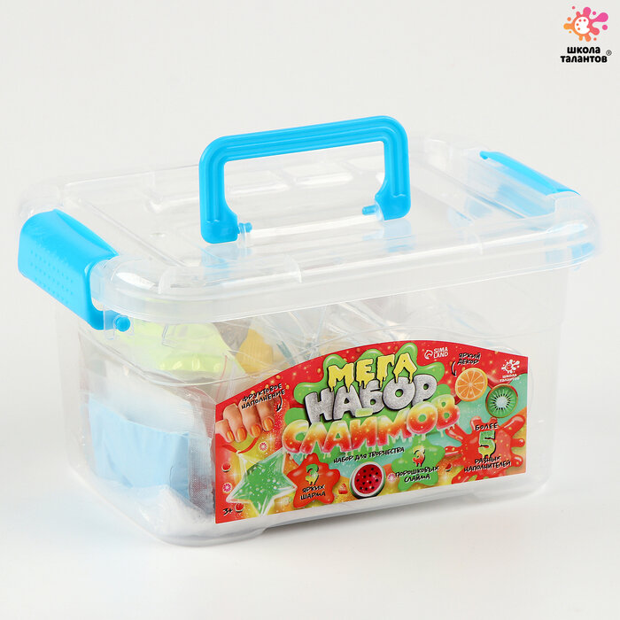 Слайм своими руками «Мега набор. Фрукты», 25+ предметов