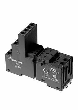 94.04.0SPA, Розетка винтовая (с зажимной клетью) для реле 55.32, 55.34, таймера 85.02, 85.04; примен