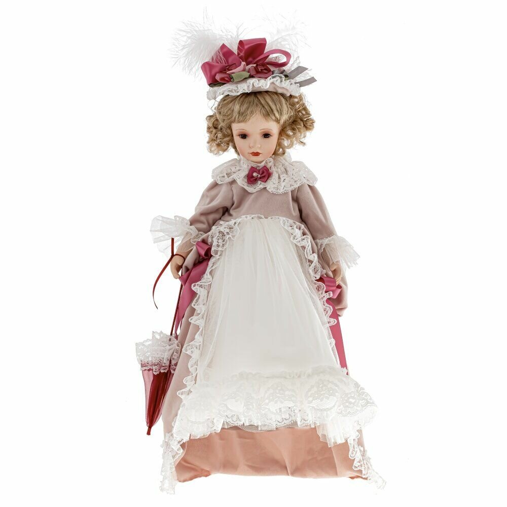 Кукла фарфоровая на подставке "Эльза"