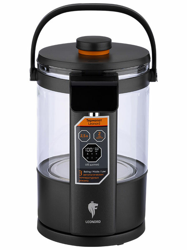 Термопот Leonord LE-1539, серый, 2.5 л, 1500 Вт (108313)