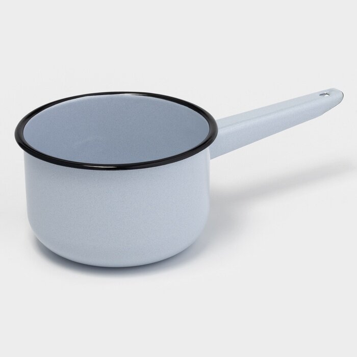 Ковш эмалированный цилиндрический, 1.5 л, микс