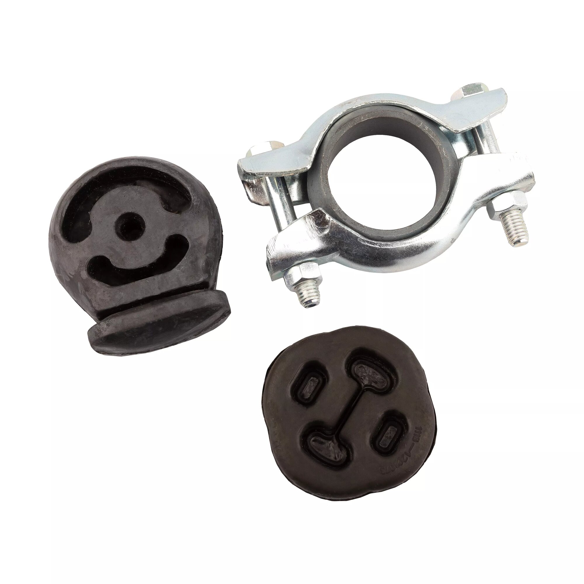 Хомут глушителя ВАЗ-2190 + 2 подушки, ремкомплект (Transmaster)