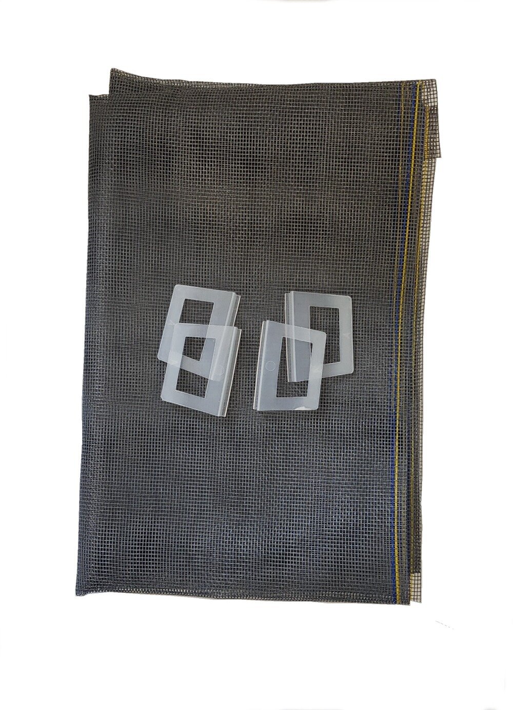 Москитная сетка серая ширина 1,8*1,6 метра (ручки в подарок)