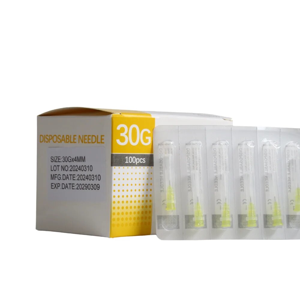 Иглы для татуажа mona 100 шт. 30G4MM 30G6MM 30G8MM 30G13MM 30G4MM