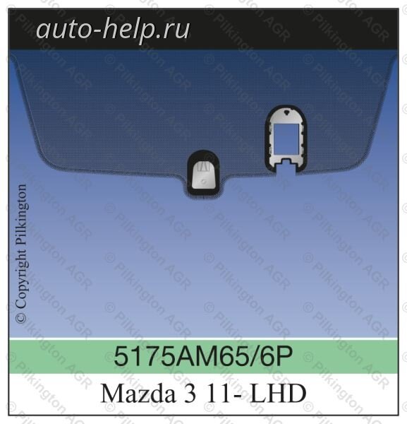 FYG MAZDA Лобовое ДД Фиттинг