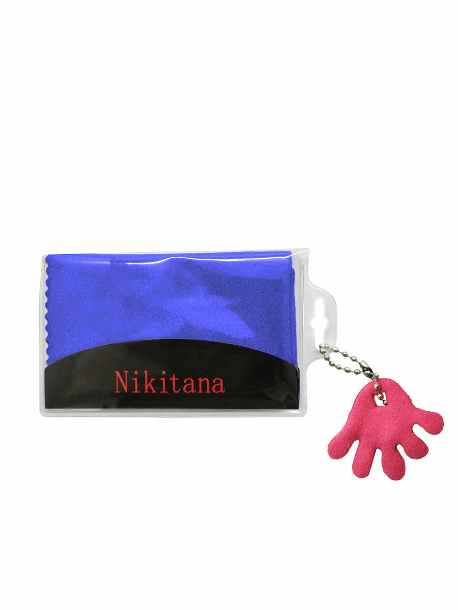 Салфетка для очков и оптики, микрофибра, 14х16 см, безворсовая, синяя