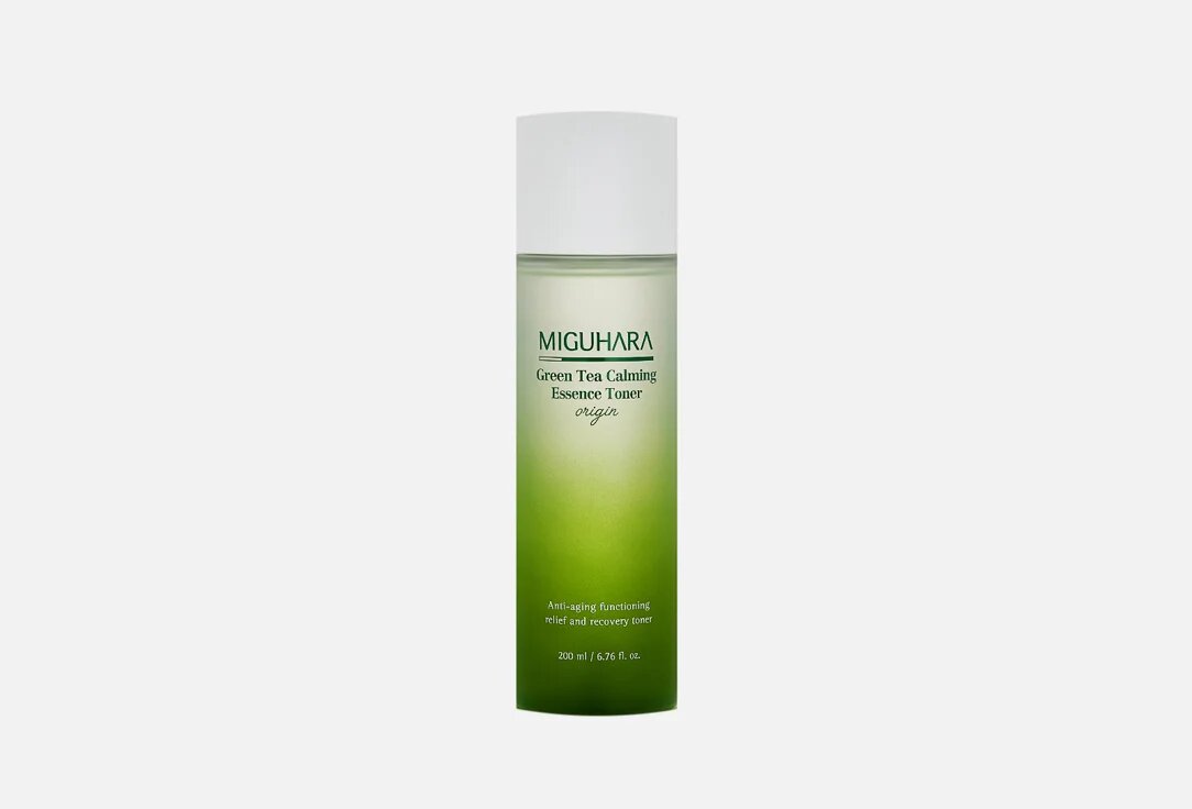 Тонер для лица MIGUHARA Green Tea Calming Essence, успокаивающий, с экстрактом зеленого чая, 200 мл