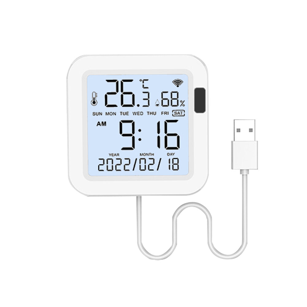 Tuya WiFi Интеллектуальные USB-источники питания Датчики температуры и влажности