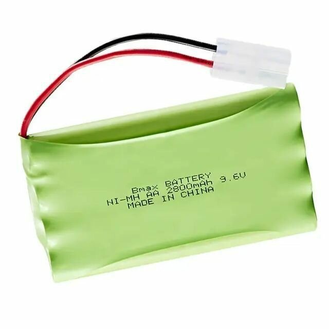 Аккумулятор Ni-Mh 9,6v AA 2800mah для радиоуправляемых игрушек, разъем KET-2P Tamiya, батарейка КЕТ-2Р на р/у машинку-перевертыш, лодку, танк