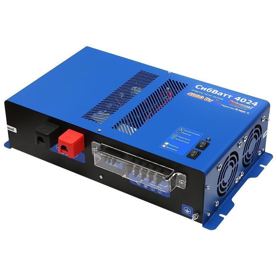Преобразователь напряжения СибВатт 4024, DC/AC, 24В/220В, 4000Вт
