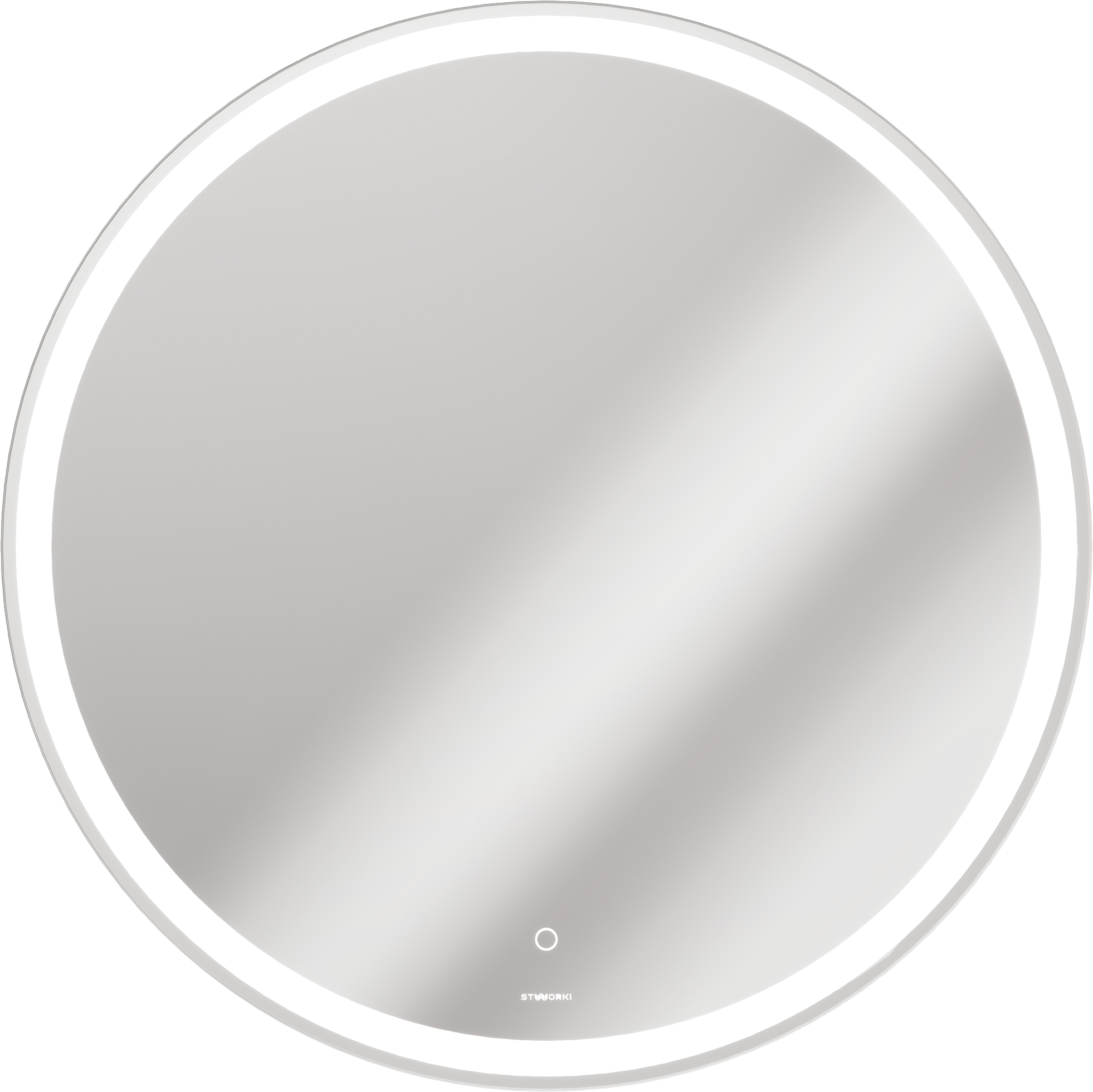 Зеркало круглое STWORKI Мальмё 77 с подсветкой, сенсор на зеркале