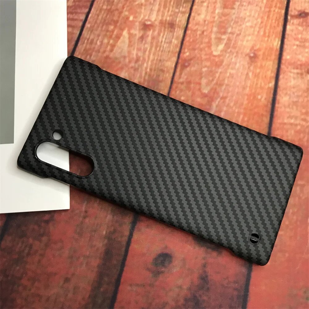 Ультратонкий чехол с текстурой из углеродного волокна без рамок для Samsung Galaxy Note 10/10 Plus, матовый мягкий на ощупь безрамный чехол Black, Galaxy Note 10 Plus