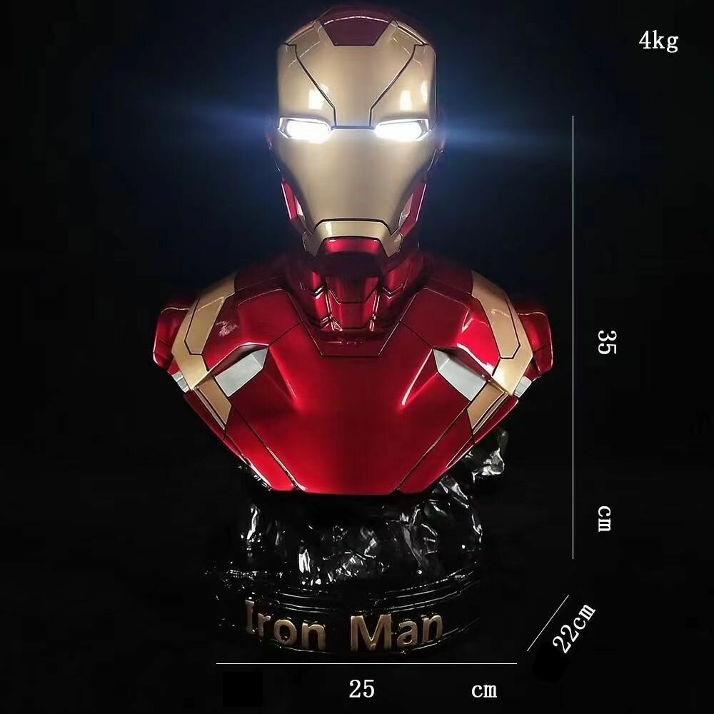 Фигурка героя Marvel 35 см Железный человек Марка 46, светящийся