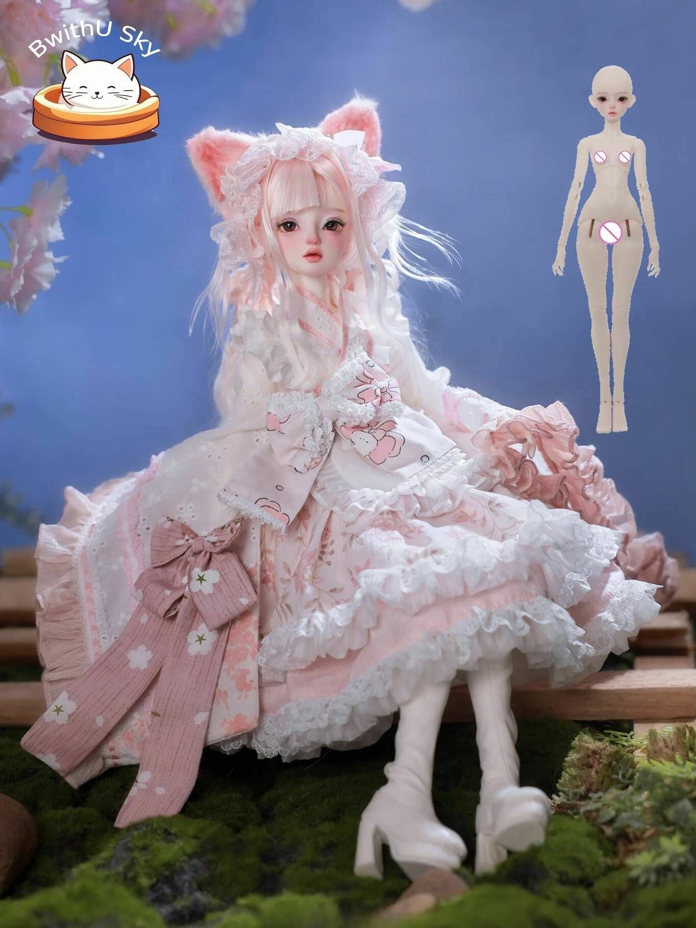 BwithU Libra Bjd 1/4 обнаженная кукла с нормальной кожей, без макияжа, без аксессуаров