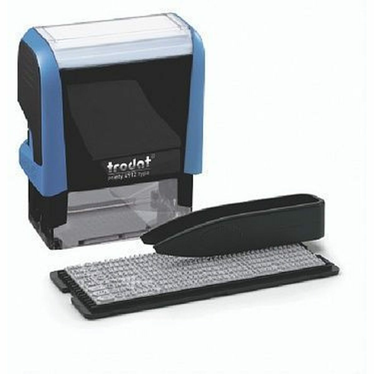 Штамп самонаборный Trodat 4912 P4/DB (47х18мм, 4 строки, 2 кассы) блистер (4912P4/DB), 10шт.