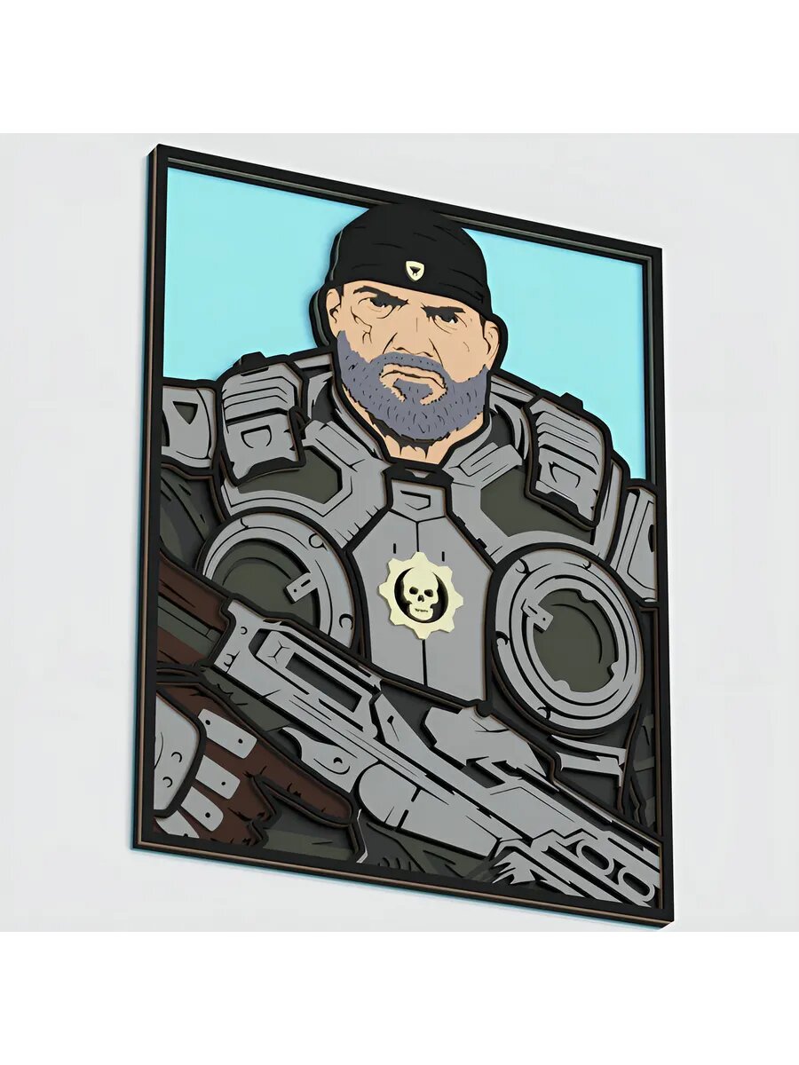 3D Картина по номерам из дерева Маркус Феникс, 23x30 см