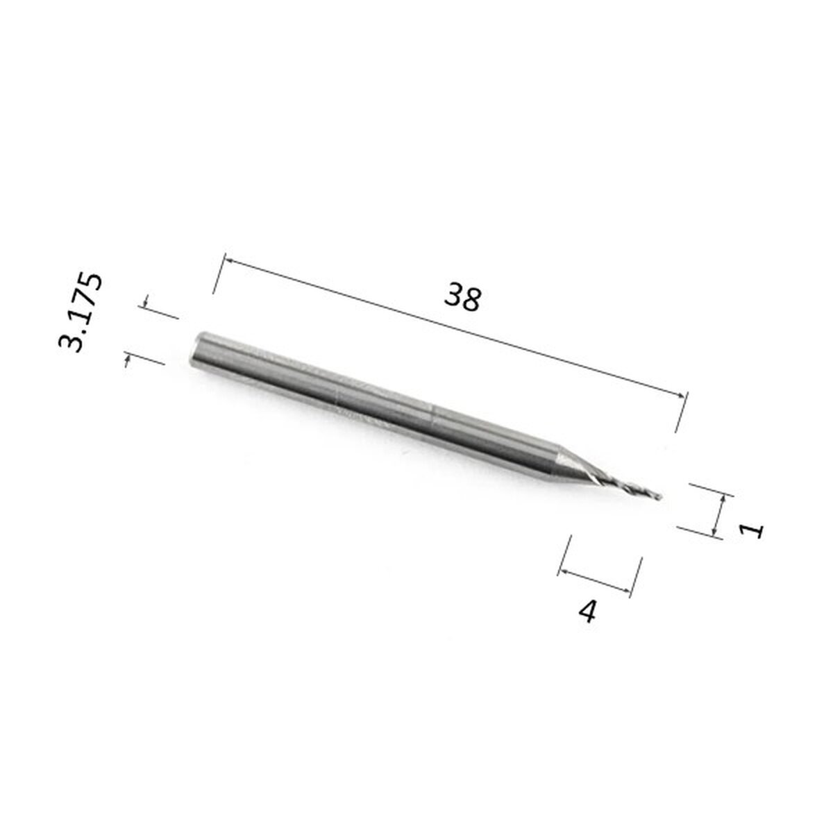 Фреза DJTOL A2QX3.104 двухзаходная сферическая по дереву, композиту, цветным металлам алюминию, латуни, меди, бронзе