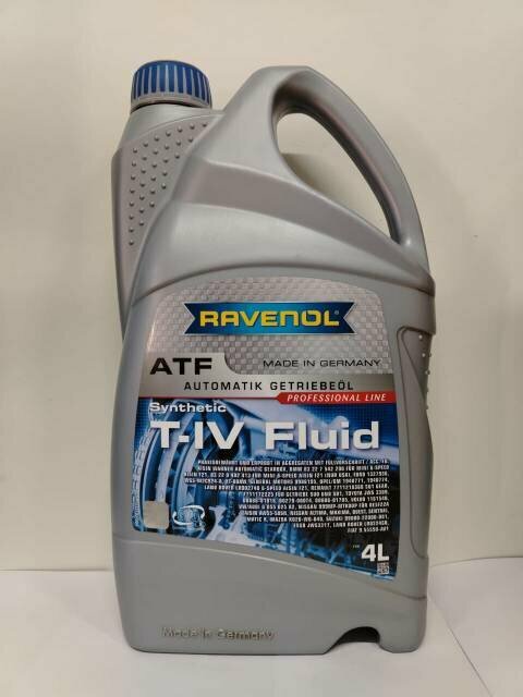Масло трансмиссионное Ravenol ATF T-IV Fluid 4 л, артикул 1212102-004