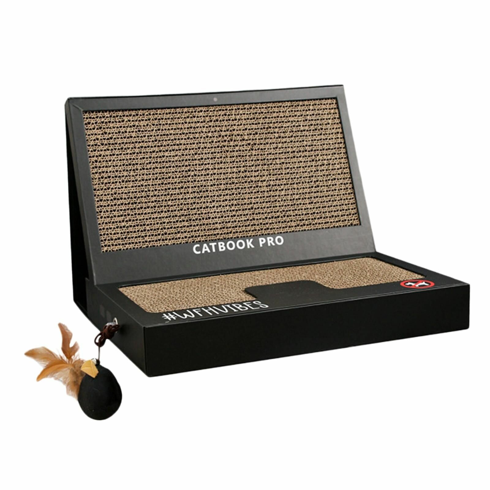 Прочная картонная шезлонговая кровать с кошачьей когтеточкой 38смx33,5смx27см