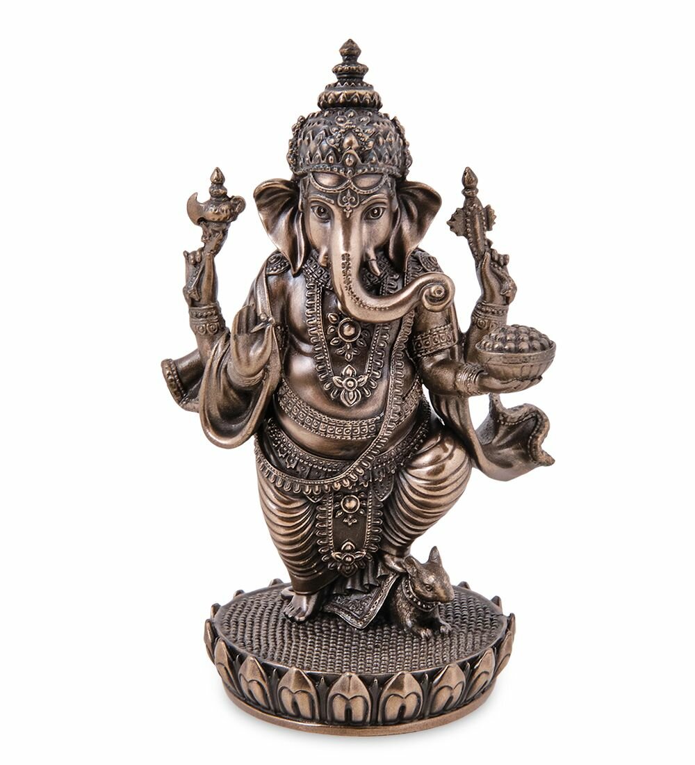 Статуэтка Ганеш в лотосе