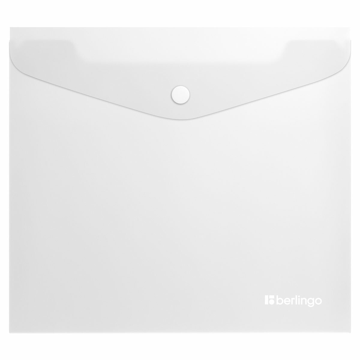 Папка-конверт на кнопке Berlingo Soft Touch (А5+, 200мкм, софт-тач) прозрачная (EFb_A5988), 12шт.