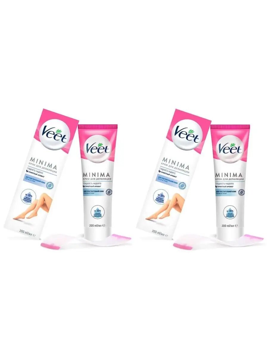 Крем для депиляции чувствительной кожи 2 тюбика по 200 мл