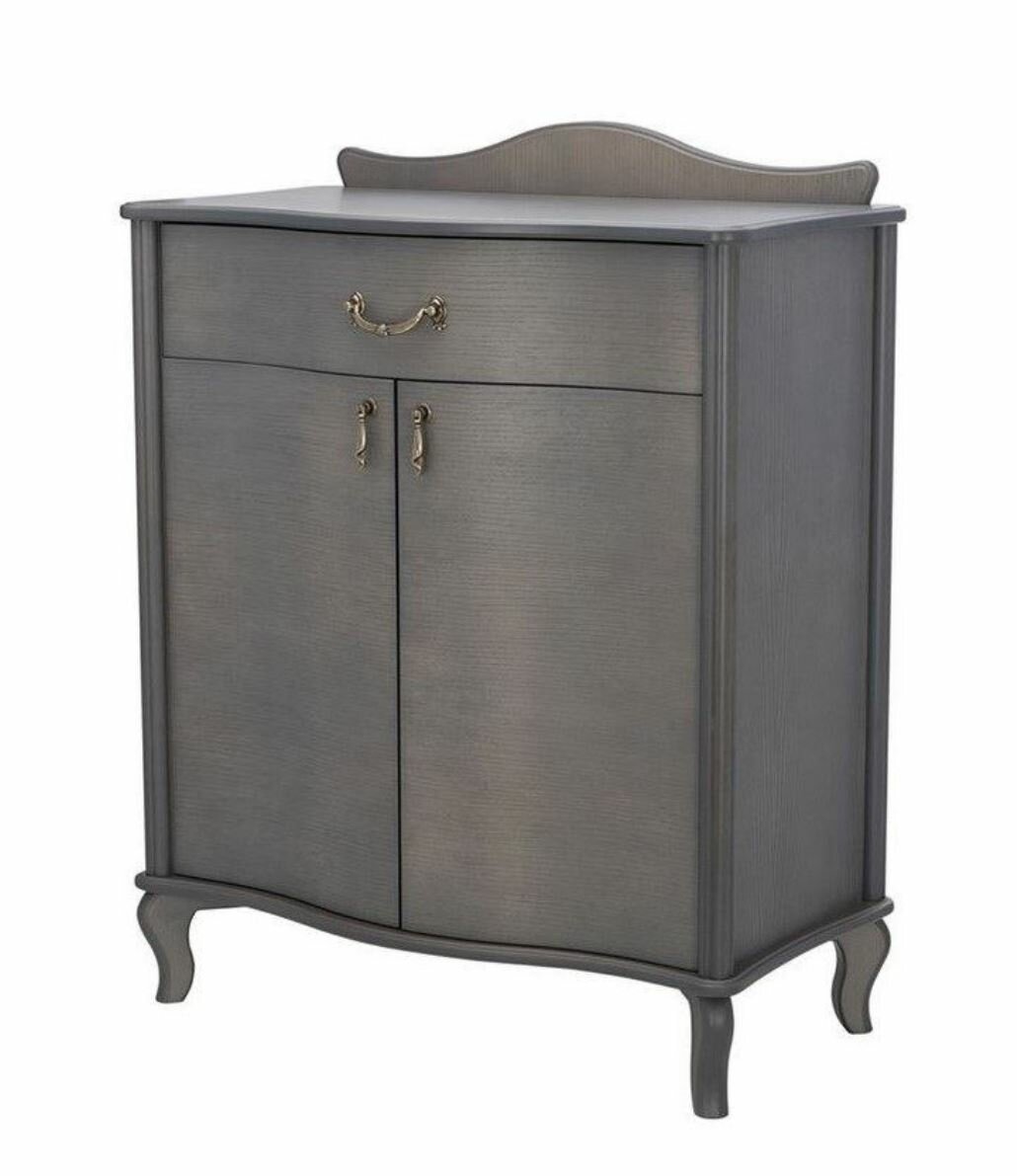 Комод для одежды деревянный Джульетта с распашными дверцами, цвет серый ясень