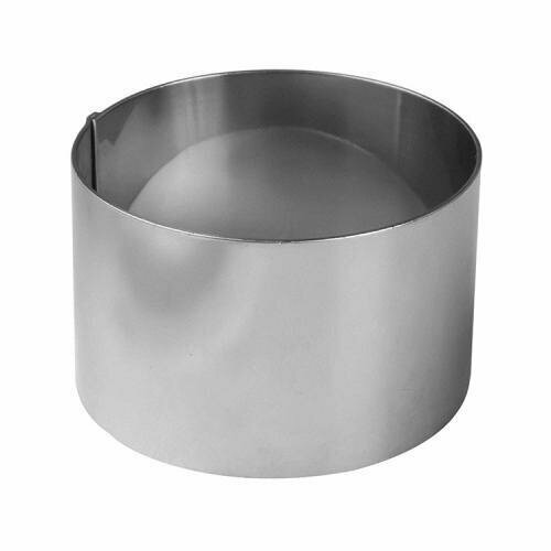 Форма кондитерская "Круг", сталь нерж, диаметр 70, высота 45мм, металлич.
