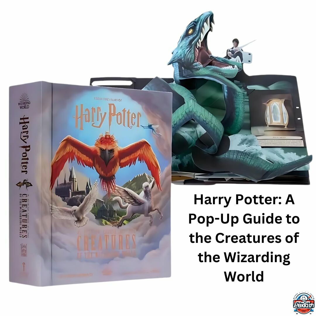 Всплывающая книга с магическими существами из мира Гарри Поттера: 5 интерактивных разворотов с драконами, гиппогрифами и кентаврами
