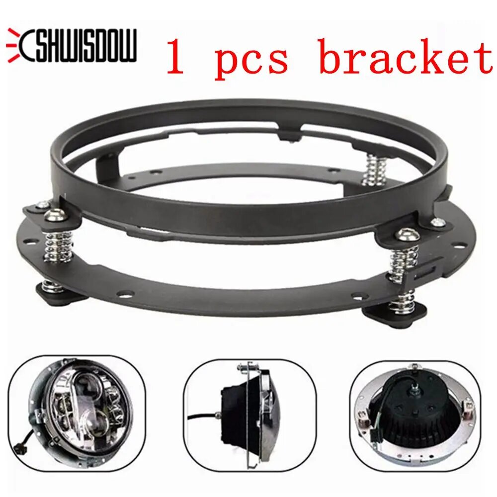 2 шт, 7-дюймовый светодиодный налобный фонарь H4 для Land Rover Defender, 7-дюймовый налобный фонарь с янтарным поворотным сигналом для lada niva 4x 4 светильник