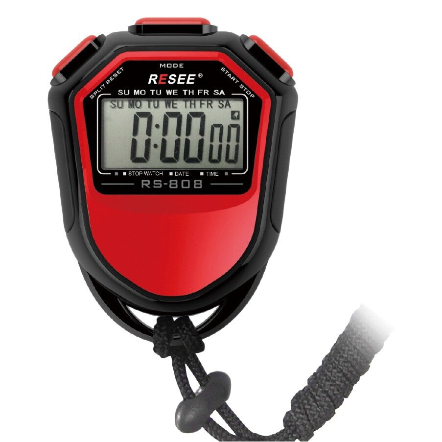 Секундомер RESEE RS-808, водонепроницаемый, точность 1/100