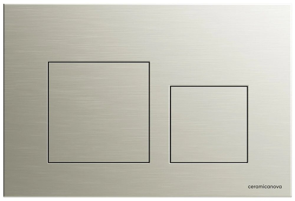 Кнопка смыва для унитаза Ceramicanova CN12-002BN пластик, цвет брашированный никель