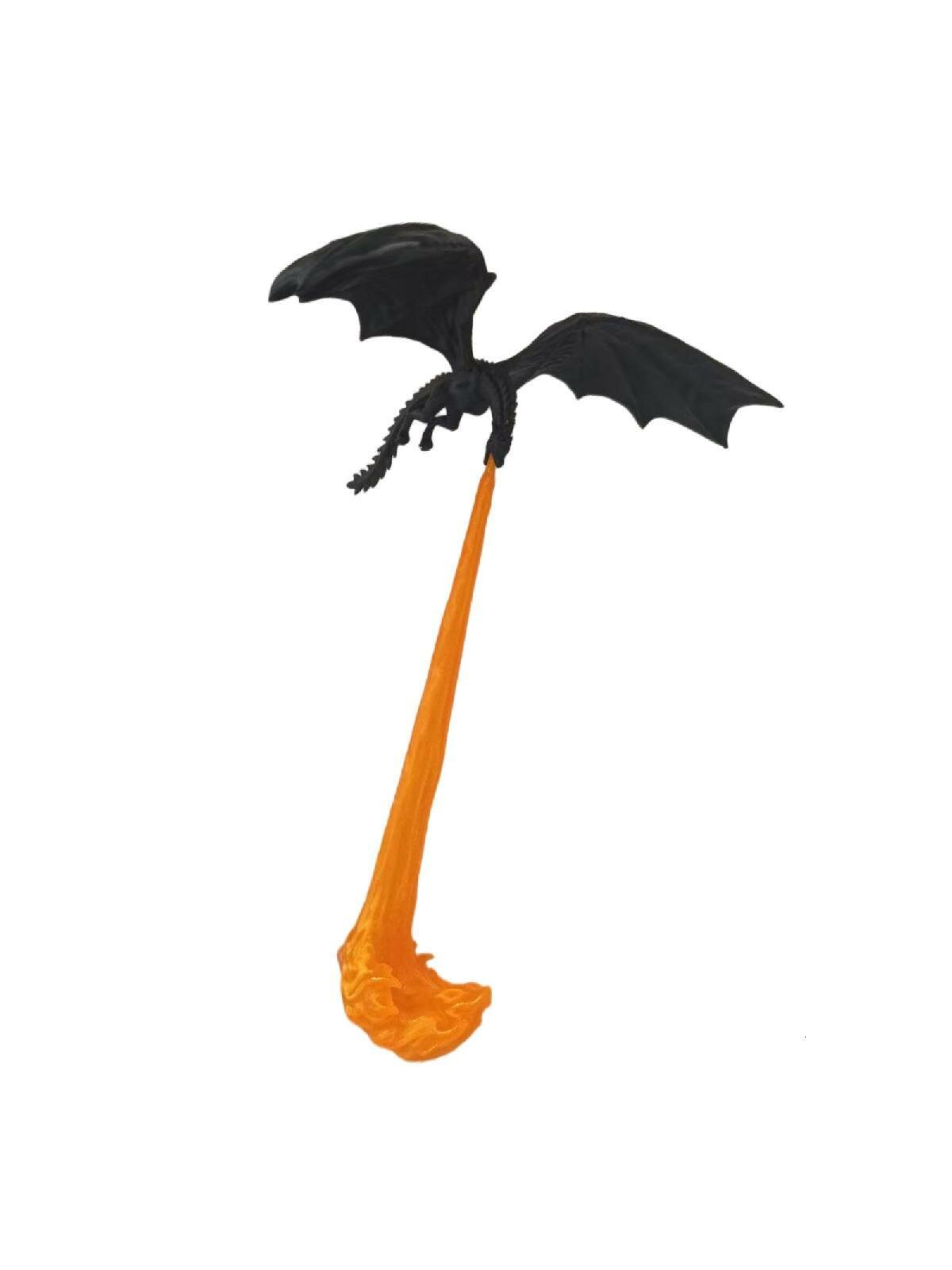 Фигурка дракона из огненной смолы для настенного декора 3D Печать скульптуры огнедышащего дракона для украшения дома и офиса